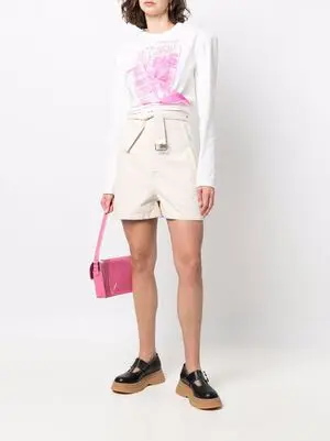 Philosophy Di Lorenzo Serafini Cotton News Print Wrap T-shirt