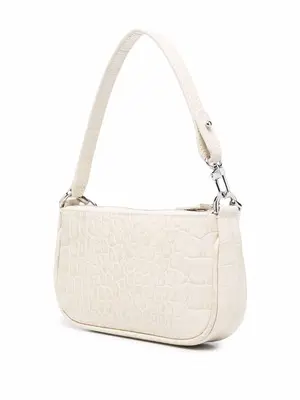 By Far Mini Rachel Embossed Shoulder Bag