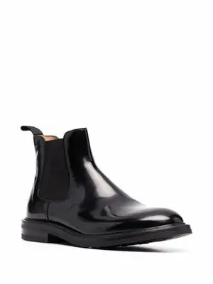 SCAROSSO Eric Leather Chelsea Boots