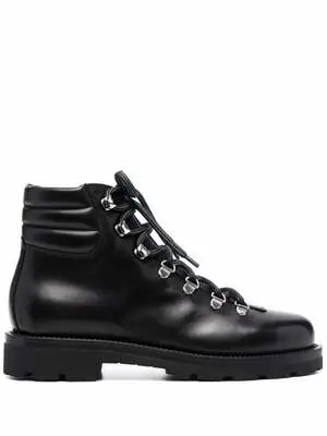 SCAROSSO Catherine Leather Boots - Black