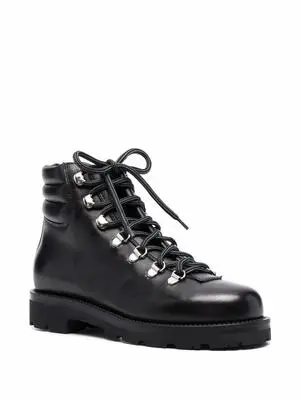 SCAROSSO Catherine Leather Boots - Black