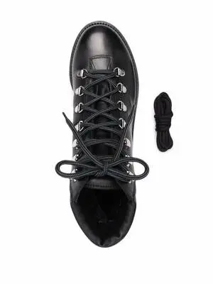 SCAROSSO Catherine Leather Boots - Black