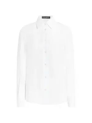Dolce & Gabbana Button-up Poplin Shirt - White