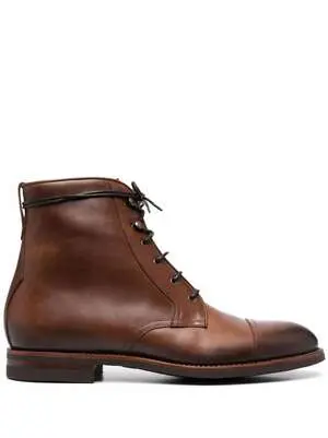 SCAROSSO Shearling-lined Leather Boots