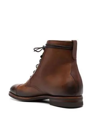 SCAROSSO Shearling-lined Leather Boots