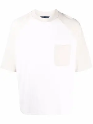 LEVI'S Two-tone Patch-pocket T-shirt - Neutrals