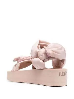 Red Valentino Puffy Strap Flatform Sandals