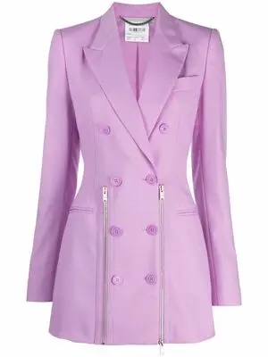Stella McCartney Double-breasted Blazer - Purple