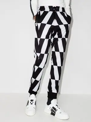 Valentino Garavani Optical Tapered Track Pants