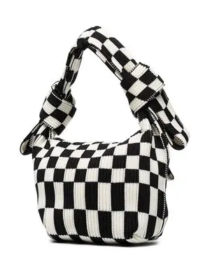 LASTFRAME Ichimatsu Checked Mini Bag