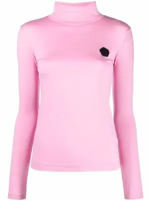 Viktor & Rolf Signature Seal Turtleneck Top