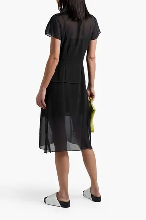 Rag & Bone Mccormick Button-detailed Stretch-silk Dress