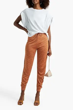 Missoni Mélange Knit Tapered Pants - Orange