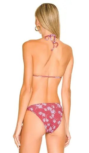 Eberjey Nessa Bikini Top In Burgundy