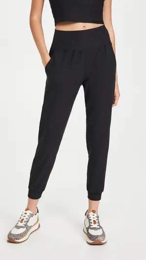 Beyond Yoga Spacedye Midi Joggers - Darkest Night