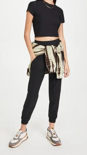 Beyond Yoga Spacedye Midi Joggers - Darkest Night