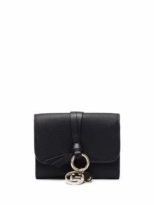 Chloé Logo Tri-fold Wallet - Black