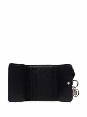 Chloé Logo Plaque Tri-fold Wallet - Black