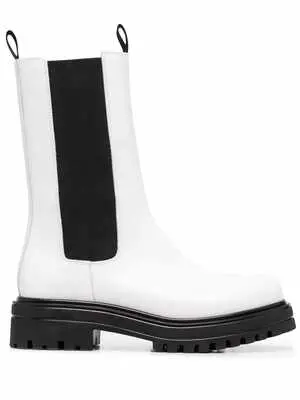 SCAROSSO Naomi Leather Mid-calf Boots