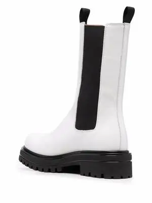 SCAROSSO Naomi Leather Mid-calf Boots