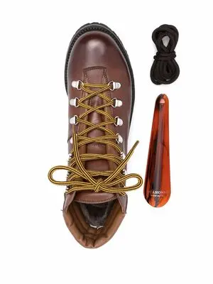 SCAROSSO Catherine Lace-up Boots - Brown