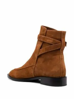 SCAROSSO Kelly Buckled Ankle Boots