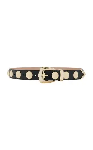Khaite Benny Studded Leather Belt - Black