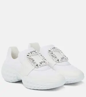 ROGER VIVIER Viv' Run Moonlight Sneakers - White