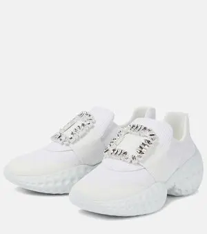 ROGER VIVIER Viv' Run Moonlight Sneakers - White