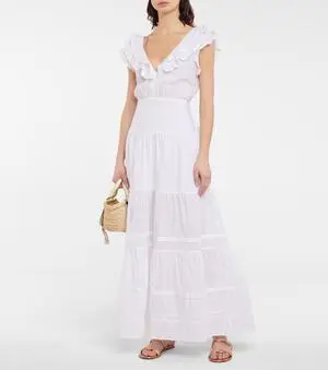 Poupette St Barth Della Cotton Midi Dress