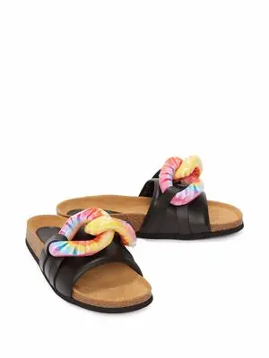 JW Anderson Chain Slip-on Slides - Black