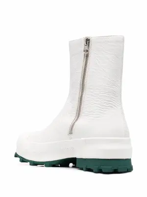 Camper Traktori Ankle Boots - White