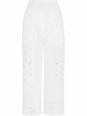 Dolce & Gabbana Cropped Linen Trousers