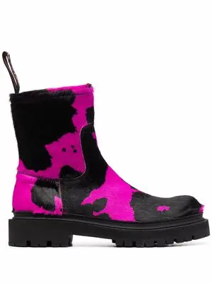 Camper Eki Cow Print Boots