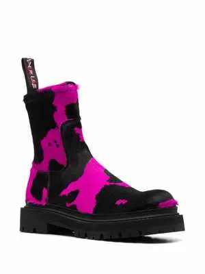 Camper Eki Cow Print Boots