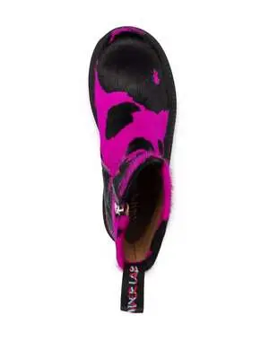 Camper Eki Cow Print Boots