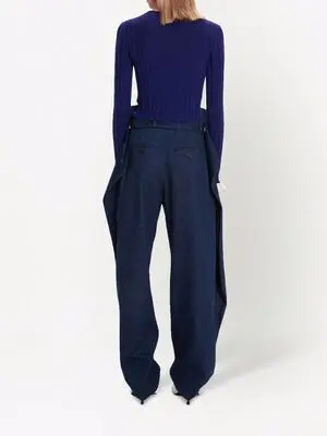 JW Anderson Fold-over Wide-leg Jeans