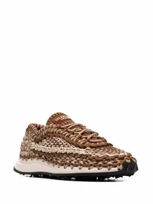 Valentino Garavani Crochet Low-top Sneakers - Brown