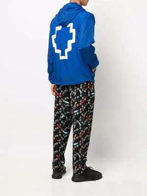 COUNTY OF MILAN Cross-motif Windbreaker