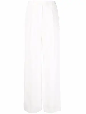 Fabiana Filippi Ivory High-waisted Tailored Trousers - White