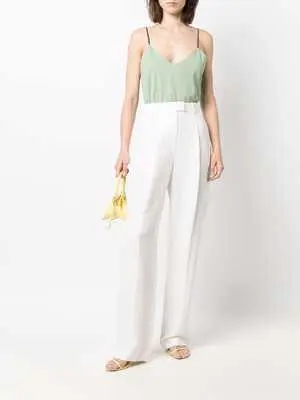Fabiana Filippi Ivory High-waisted Tailored Trousers - White