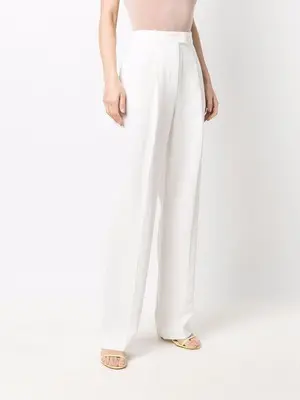 Fabiana Filippi Ivory High-waisted Tailored Trousers - White