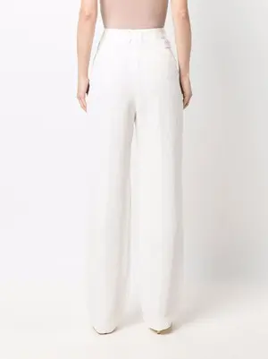 Fabiana Filippi Ivory High-waisted Tailored Trousers - White