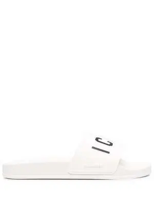 Dsquared2 Logo-print Slides - White