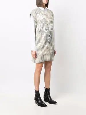 MAISON MARGIELA Tie-dye Knitted Dress