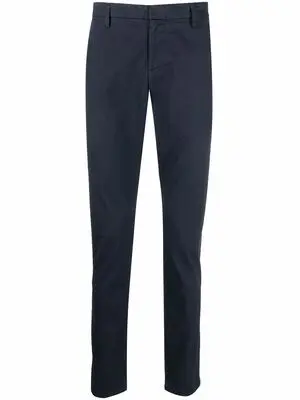 DONDUP Pleated Slim-fit Chinos - Blue