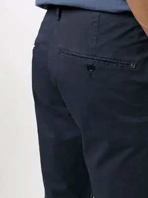DONDUP Pleated Slim-fit Chinos - Blue
