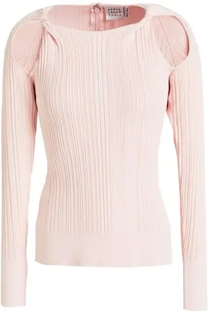 Herve Leger Cutout Twisted Ribbed Bandage Top