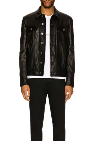 Saint Laurent Classic Leather Jacket - Black