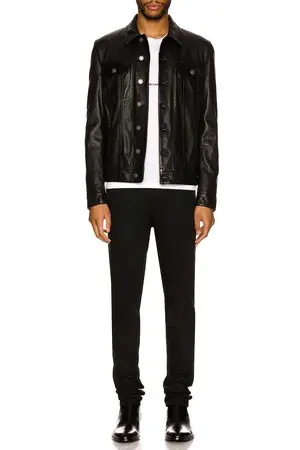 Saint Laurent Classic Leather Jacket - Black